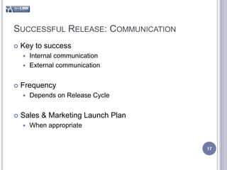Release Management: Successful Software Releases Start with a Plan | PPTX