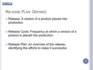 Release Management: Successful Software Releases Start with a Plan | PPTX