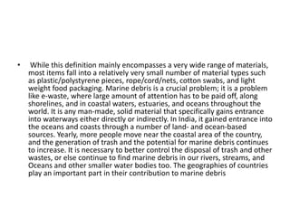 Release of marine debris | PPT