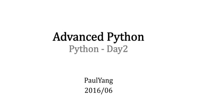 Release Python Day2 Slides 201606 Pdf