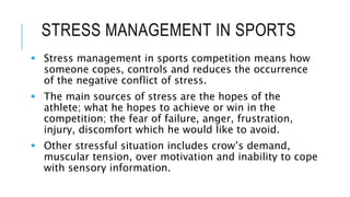 Release tension stress for preparation sport competition | PPT