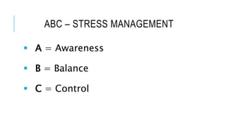 Release tension stress for preparation sport competition | PPT