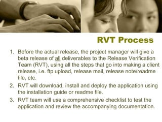 Release Verification Team Proposal | PPT