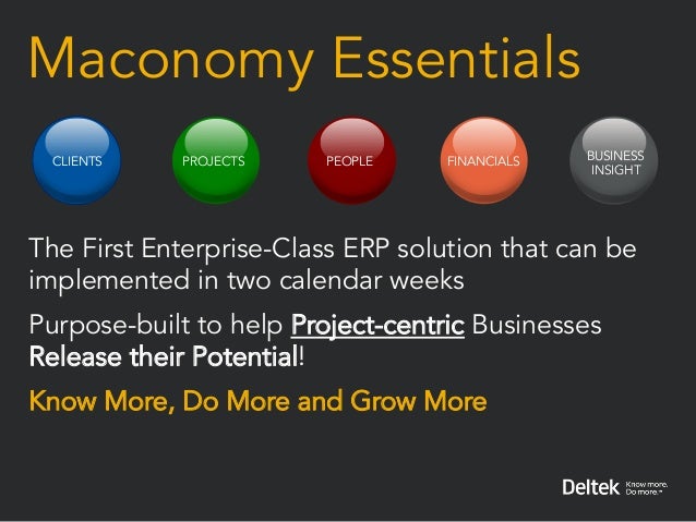 Release Your Potential with Maconomy Essentials Cloud ERP
