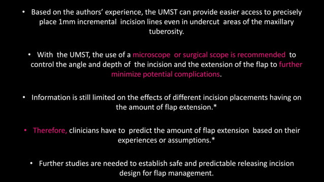 Releasing Incisions Using Upward-Motion Scissors Technique for Flap ...