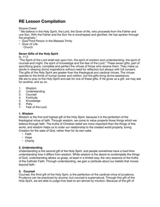 RE Lesson Compilation- Liturgy and Sacraments | PDF