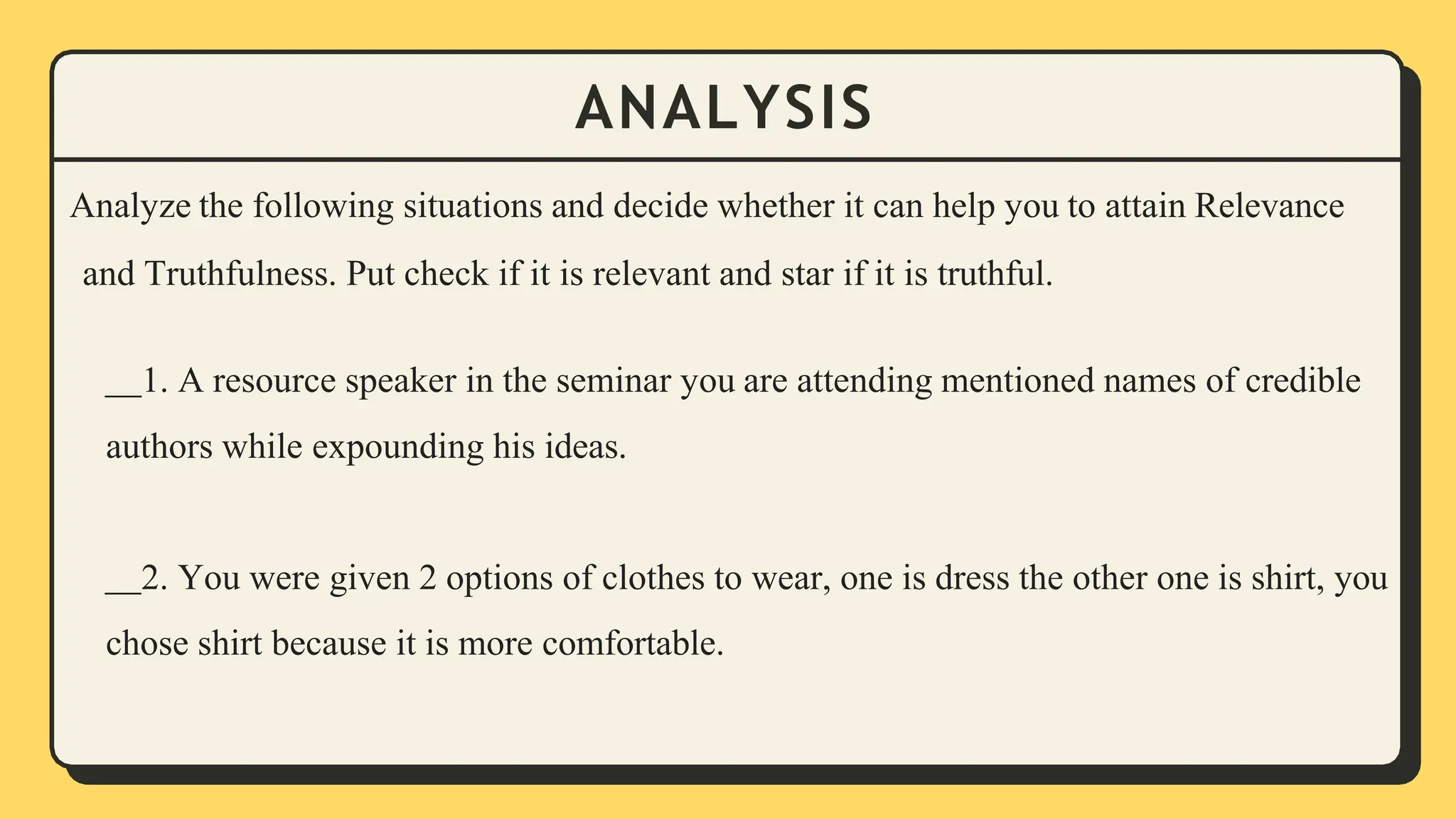 RELEVANCE-FINAL-PPT.determine the relevance and the truthfulnesspptx | PPTX