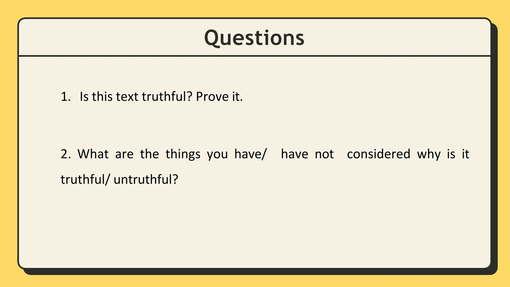 RELEVANCE-FINAL-PPT.determine the relevance and the truthfulnesspptx | PPTX