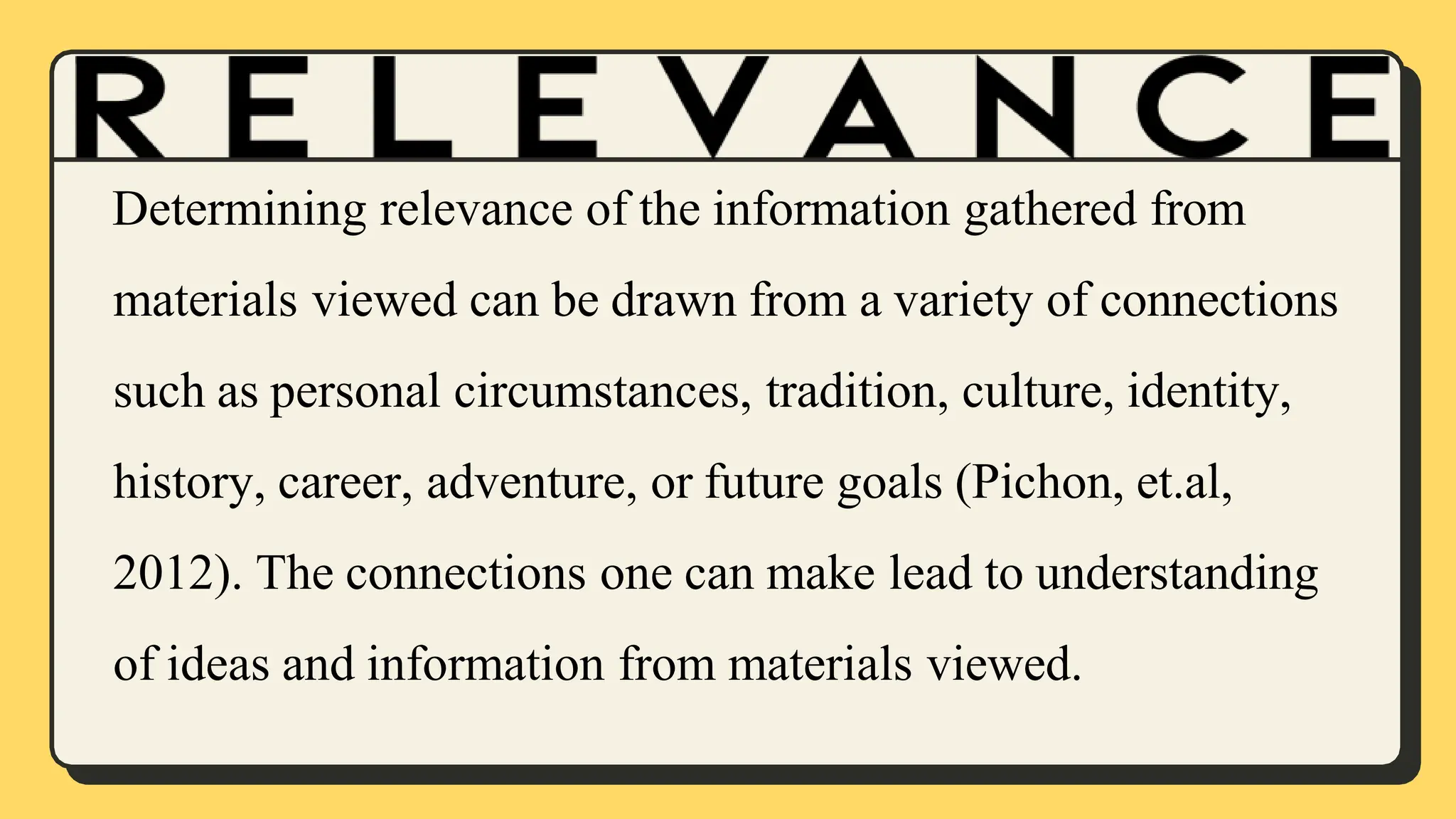 RELEVANCE-FINAL-PPT.determine the relevance and the truthfulnesspptx | PPTX