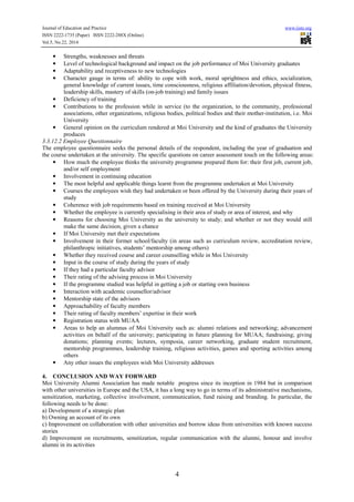 Relevance of alumni organizations to the students and the university ...