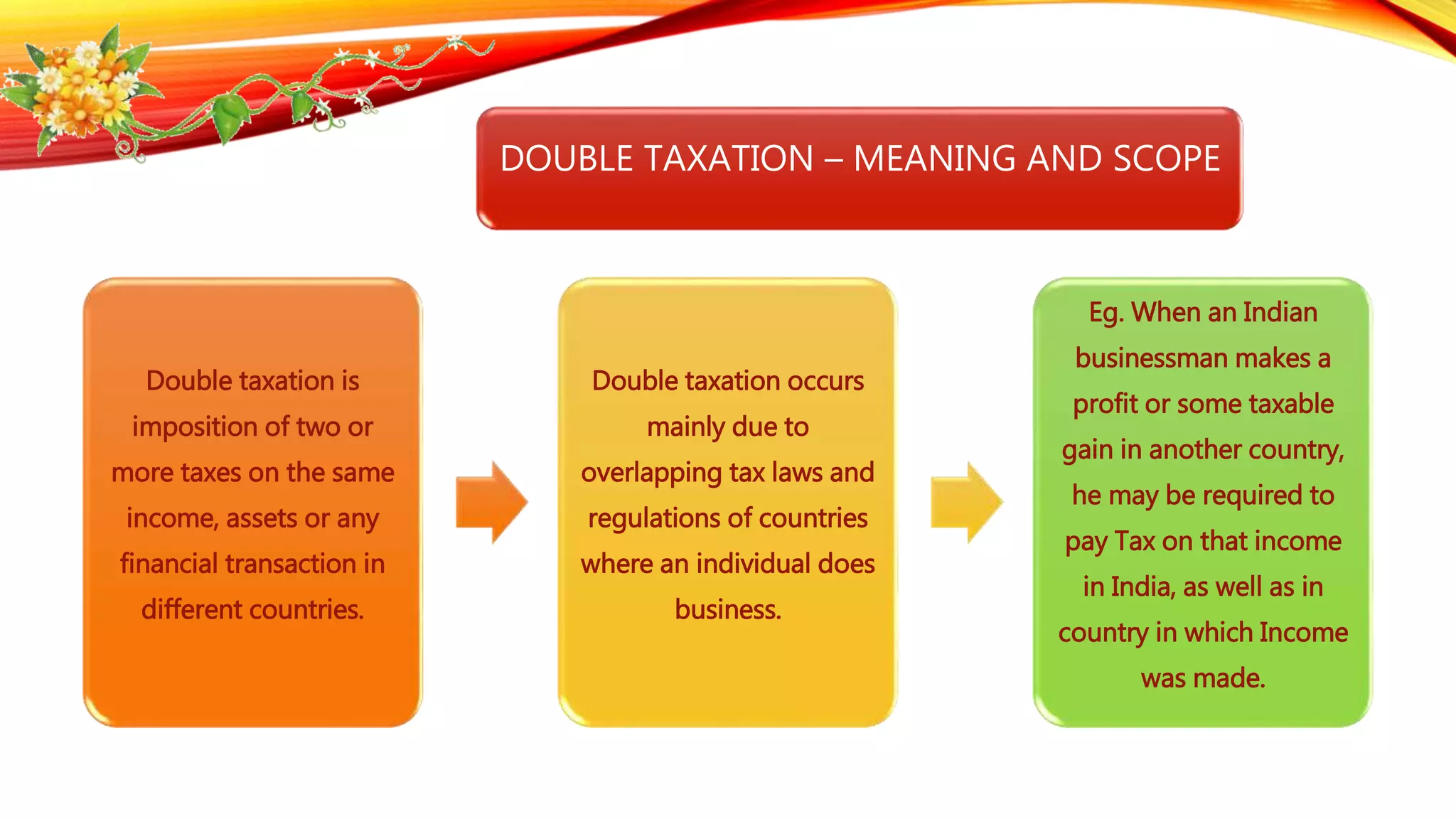 Relevance of double taxation avoidance agreement and its impact | PPT