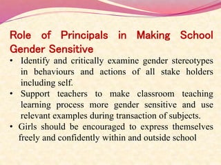 Module 16: Relevance of Gender Dimensions in Teaching and Learning ...