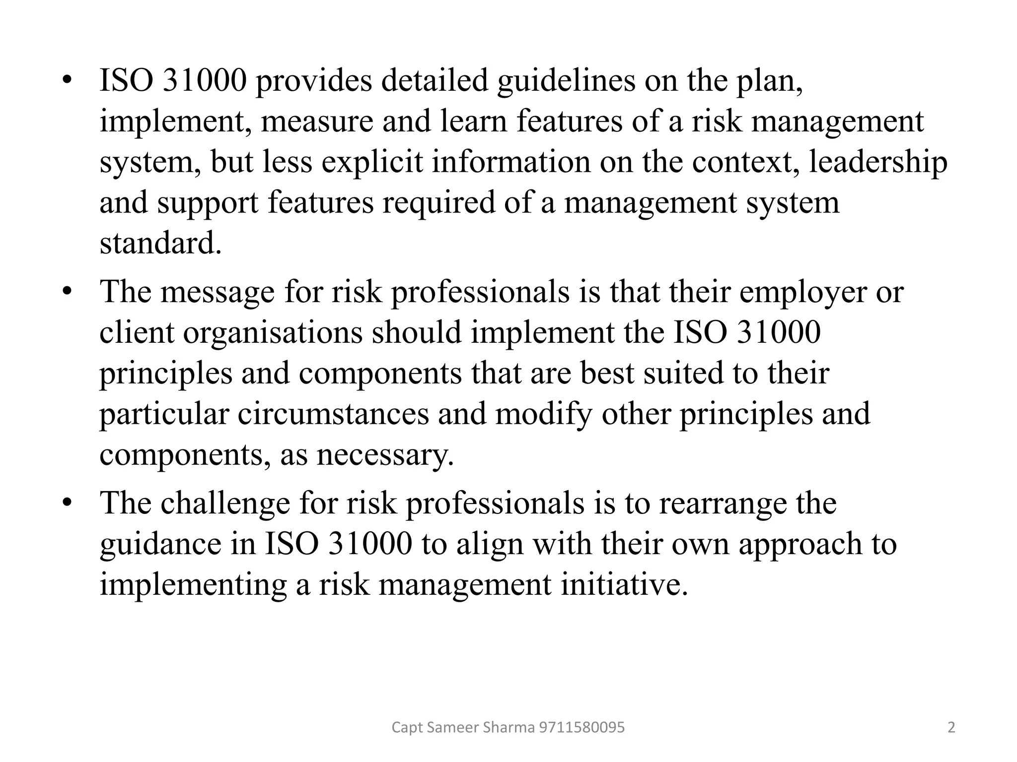 Relevance of ISO 31000 for risk professionals.pptx