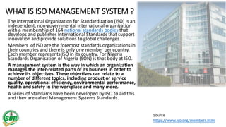 Relevance of iso management systems certification | PPTX