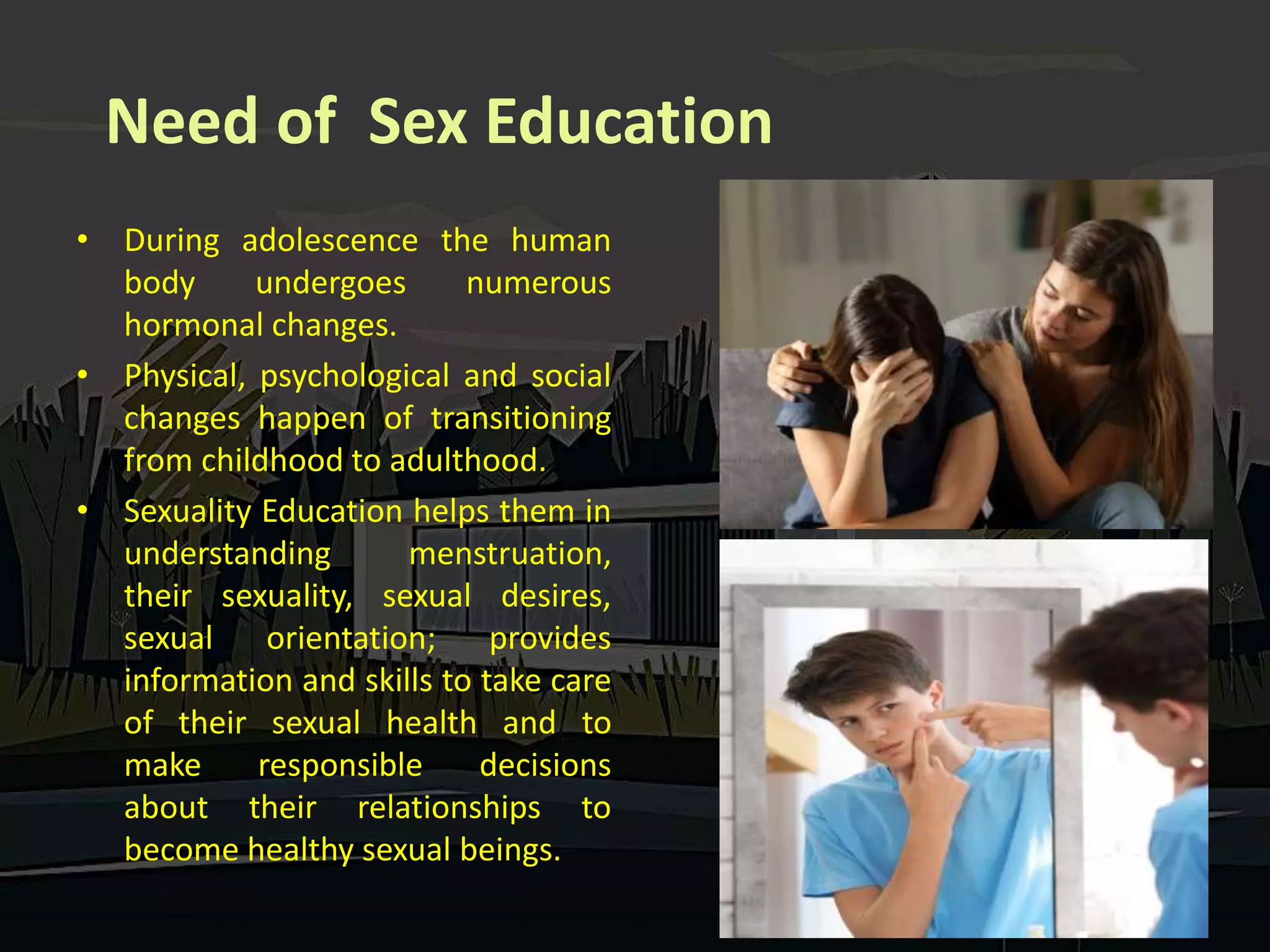 Relevance of sex education at secondary level | PPTX