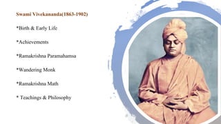 Relevance of swami vivekananda to values of youth | PPTX | Hinduism ...