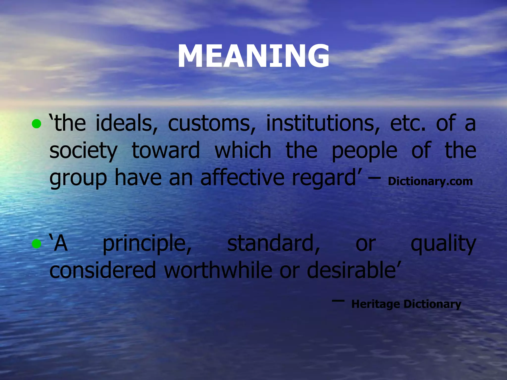 Relevance of values in mgt | PPT
