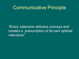 Relevance Theory | PPT