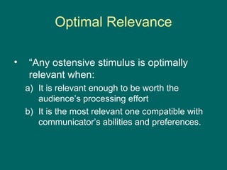 Relevance Theory | PPT