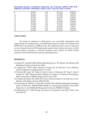 Relevance vector machine based prediction of mrrand sr for electro chemical machining process | PDF