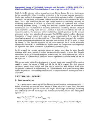 Relevance vector machine based prediction of mrrand sr for electro ...