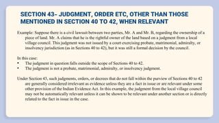 RELEVANCY OF JUDGEMENT IN EVIDENCE LAW(1).pptx