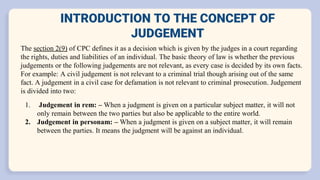 RELEVANCY OF JUDGEMENT IN EVIDENCE LAW(1).pptx