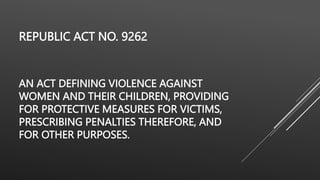relevant-laws-concerning-abusive-relationships-VAWC-ppt.pptx | Free ...