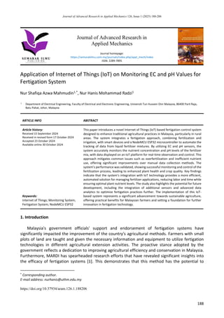 Relevant_Application of Internet of Things (IoT) on Monitoring EC and ...