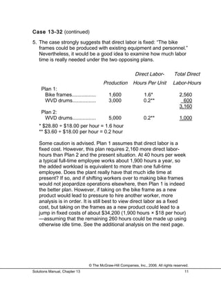 Relevant cost examples emba garrison ch.13