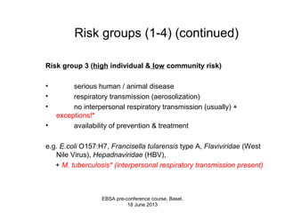 Microbiology laboratories: some relevant definitions and elements of ...