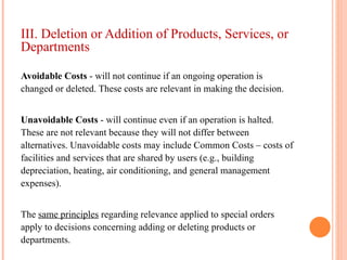 Relevant information and decision making | PPT