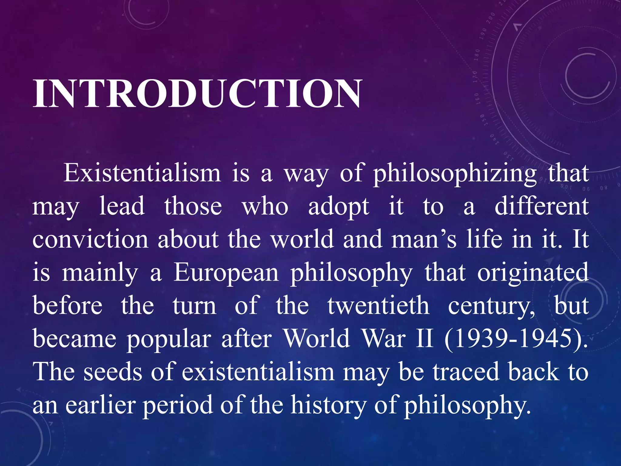 Philosophy of Existentialism | PPTX
