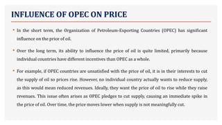 Relevance of OPEC as a Cartel | PPTX