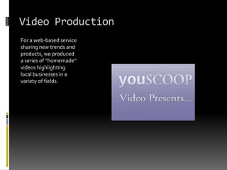 Relevent Group Overview | PPTX | Video Production | Content Production