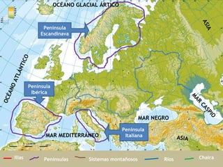 Europa: relevo e ríos | PPT