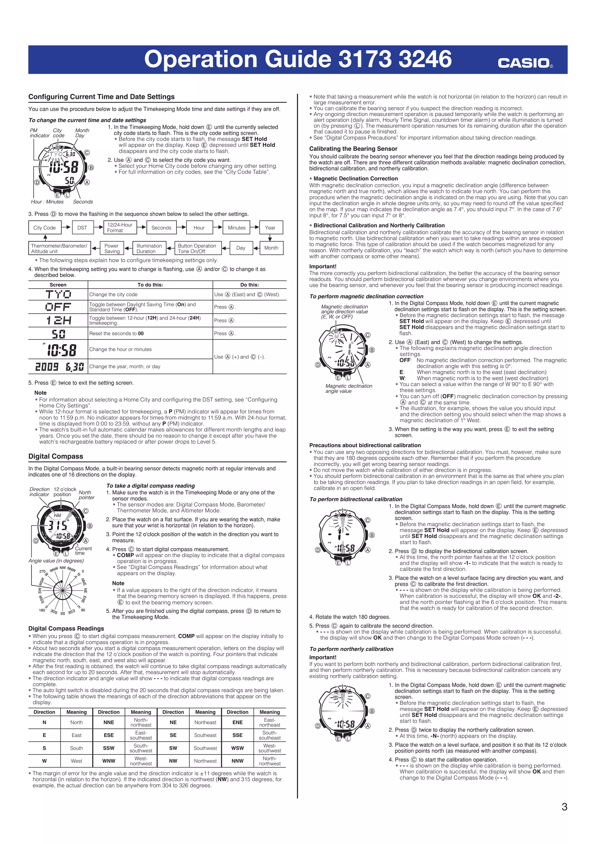Relógio cassio wr10 bar | PDF