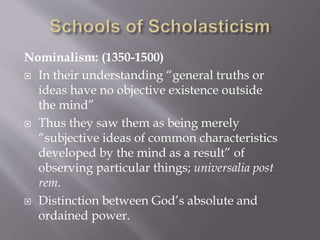 scholasticism | PPTX