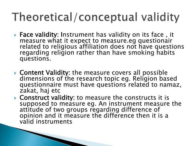 Reliabality and validity ppt | PPT