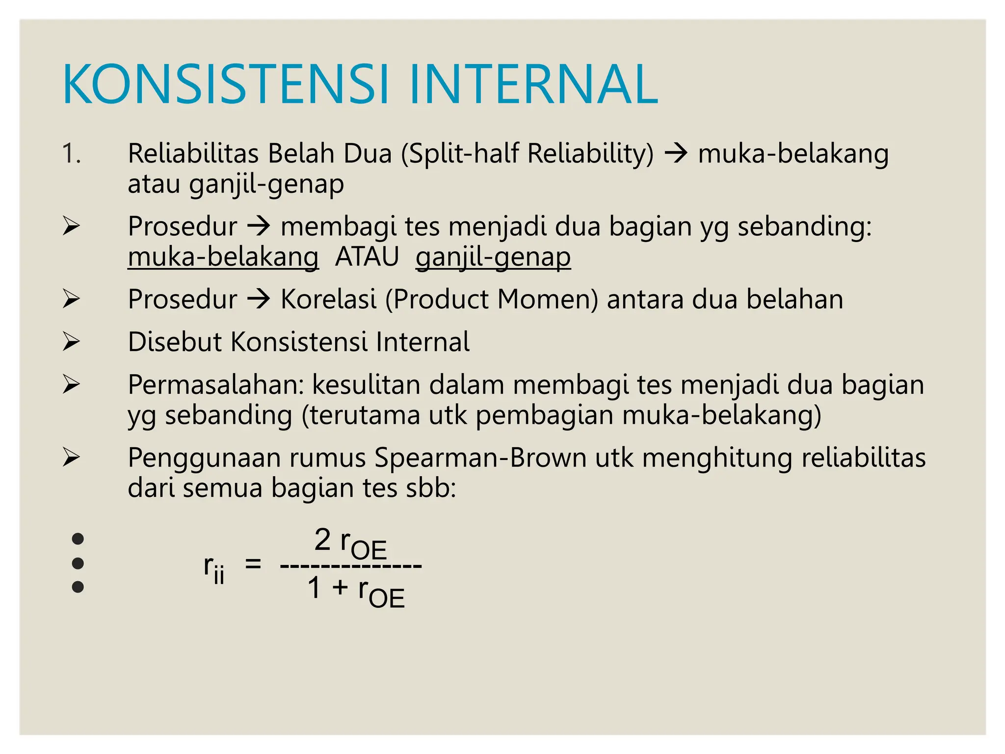 Reliabilitas dalam psikometri dan psikologi | PPT