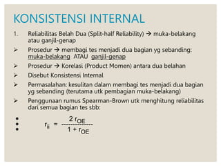Reliabilitas dalam psikometri dan psikologi | PPT