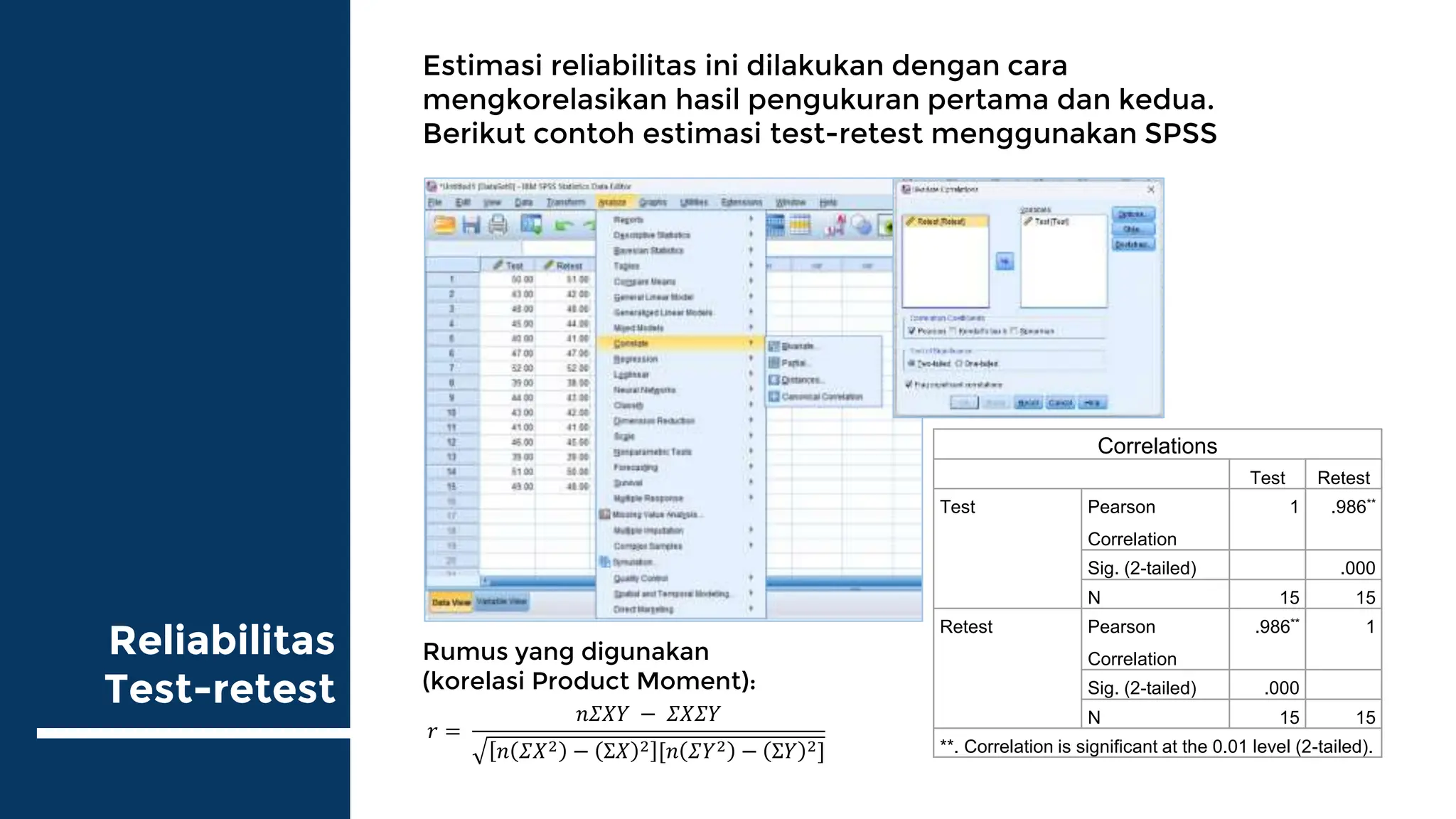 Reliabilitas : pengembangan instrumen standar | PPTX