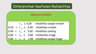 Reliabilitas & taksonomi | PPT