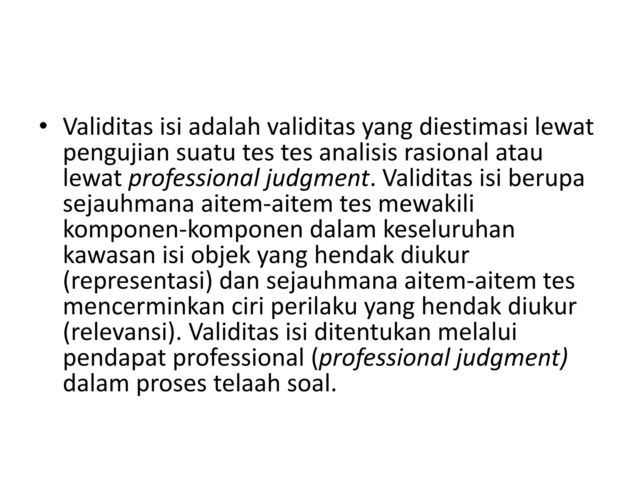 Reliabilitias dan validitas | PPTX