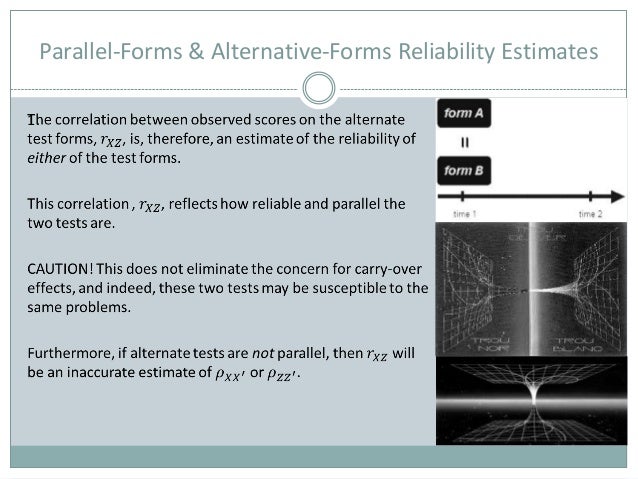 Parallel forms reliability example - plmdelight