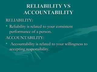 Reliability | PPT
