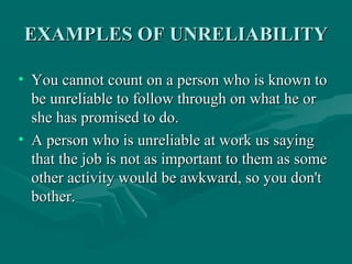 Reliability | PPT