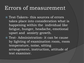 Reliability (assessment of student learning I) | PPTX