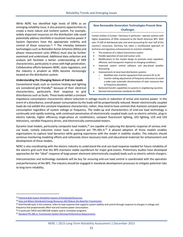 2015 Long-Term Reliability Assessment by NERC | PDF
