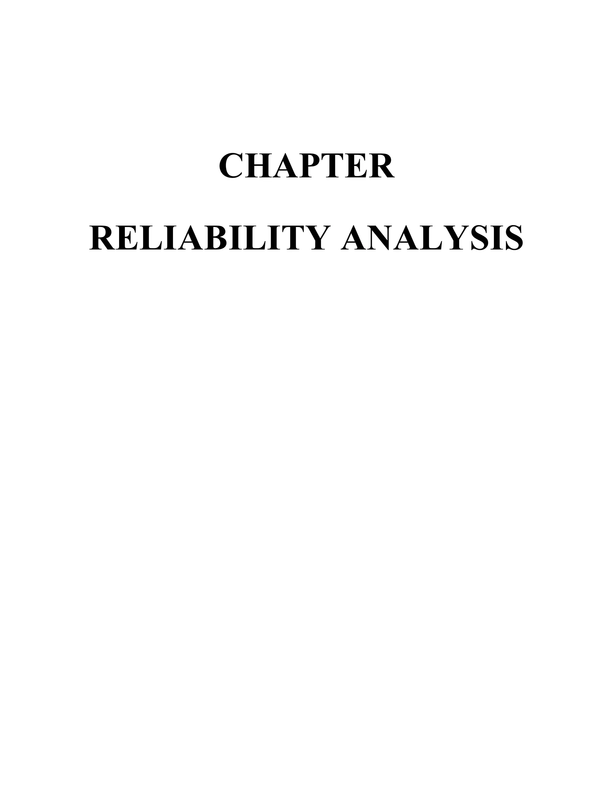 Reliability | DOCX